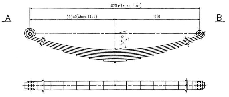 SCA-05 - Multileaf Leaf Spring | West Coast Suspensions