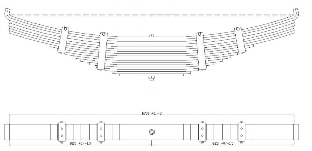 BPW-80 - Multileaf Leaf Spring | West Coast Suspensions